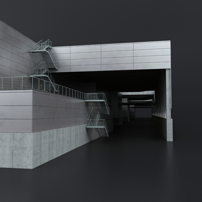 max modern factory hall