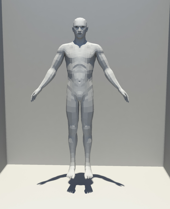 male character base mesh obj