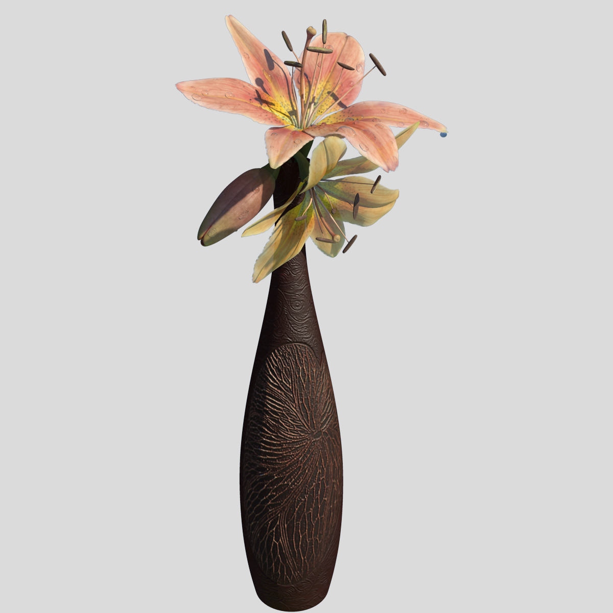 3d lily flower model