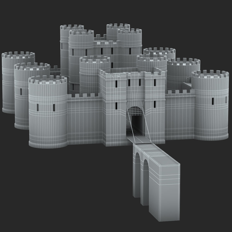 3d medieval castle