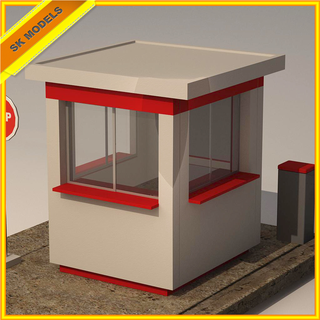 3d 3ds security booth