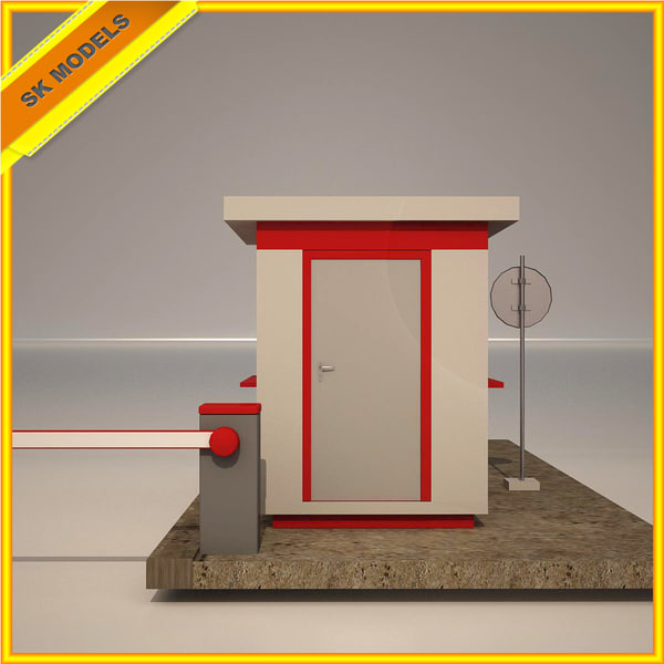 3d 3ds security booth