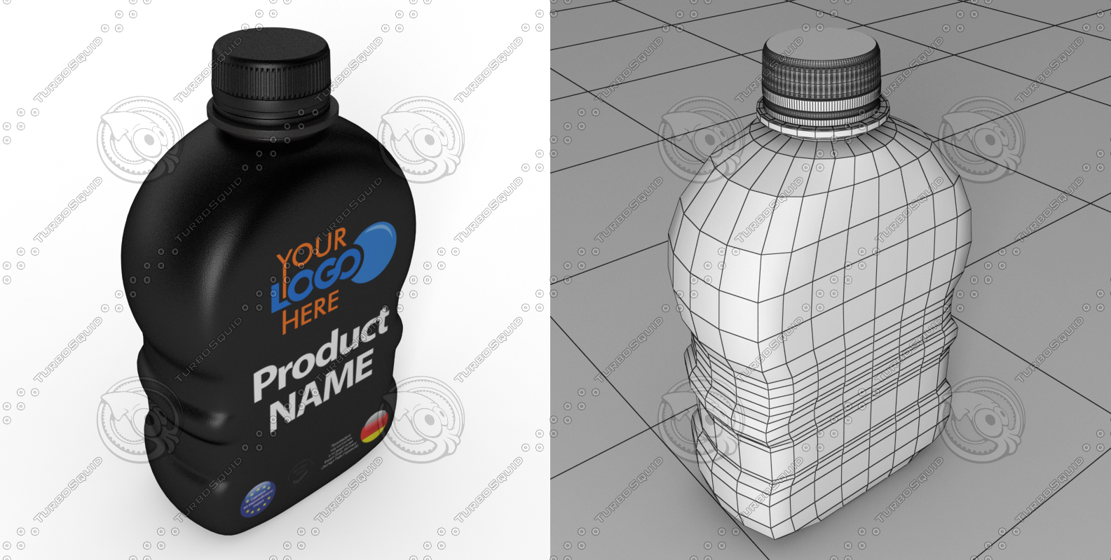 oil bottle 3d model
