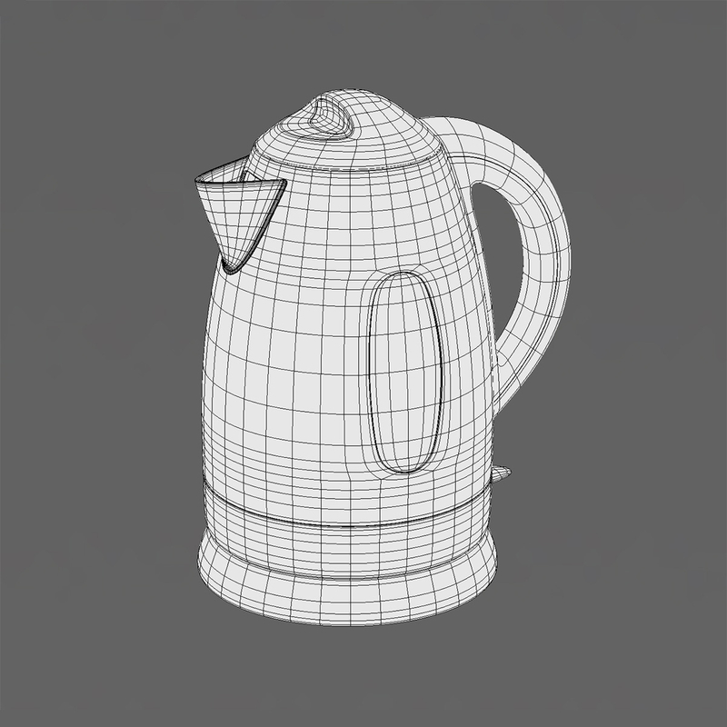 3d model of kettle electric