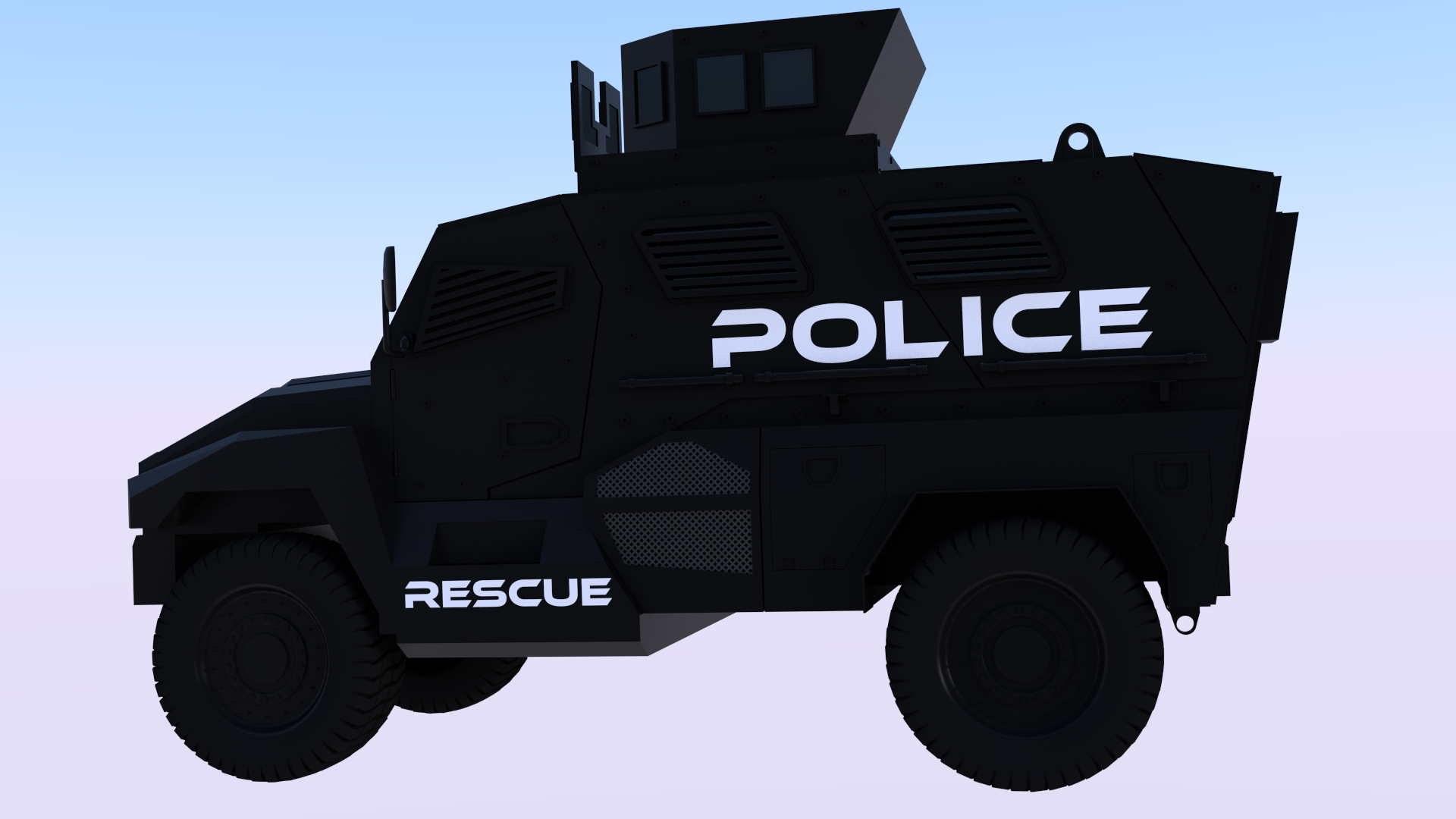 free police mrap 3d model