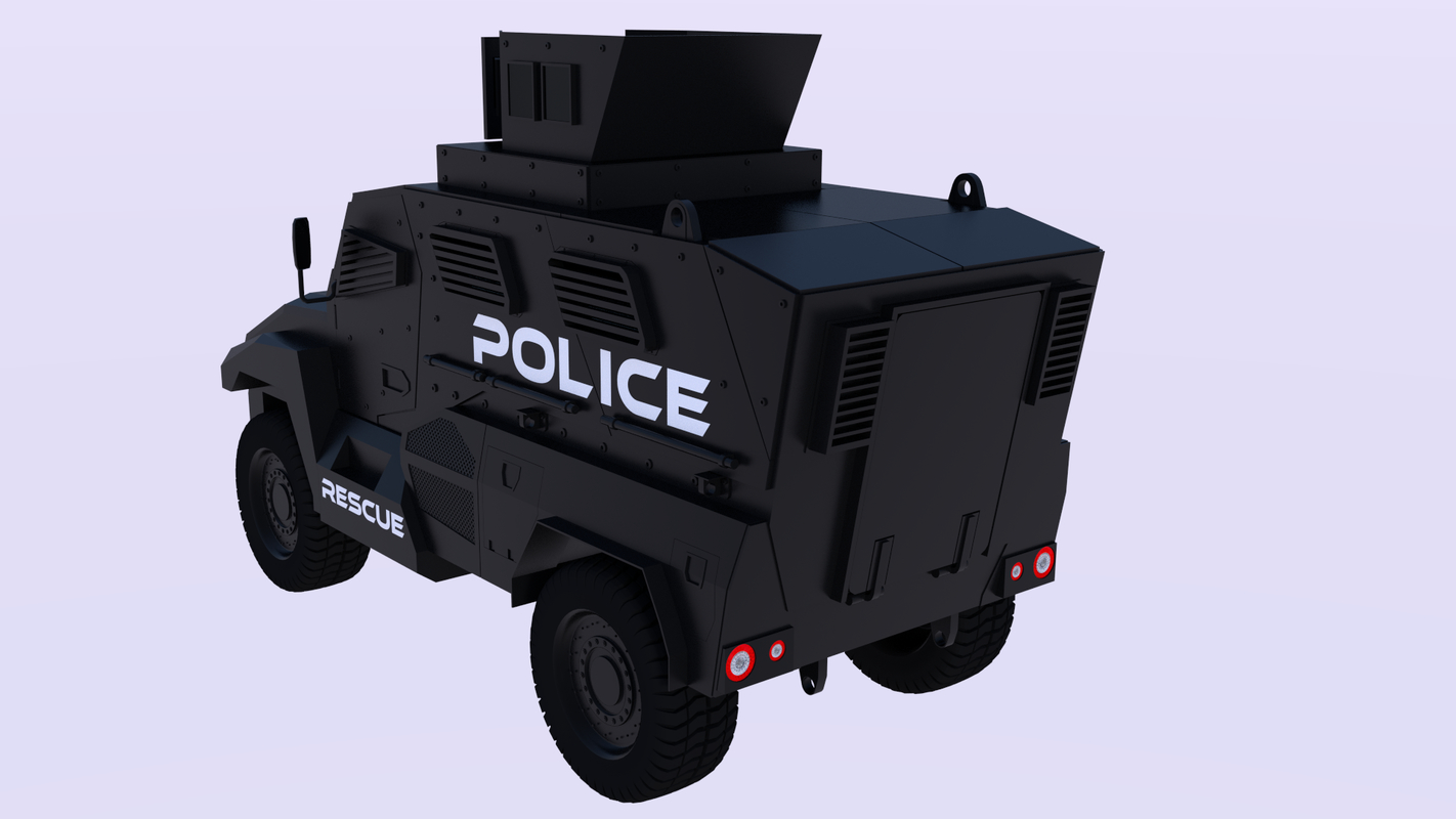 free police mrap 3d model