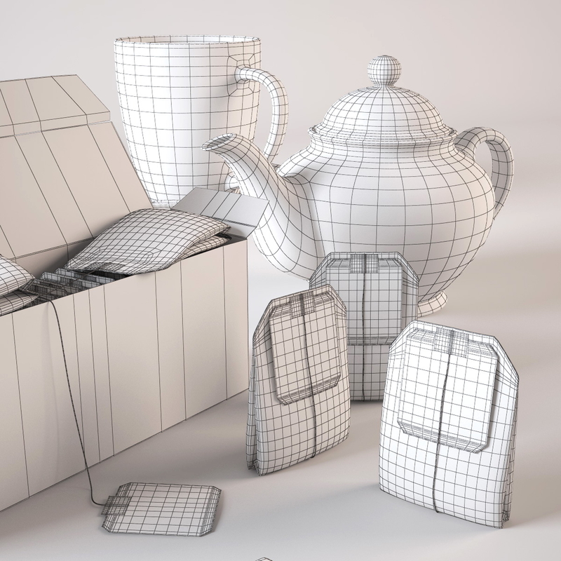 tea bag 3d max
