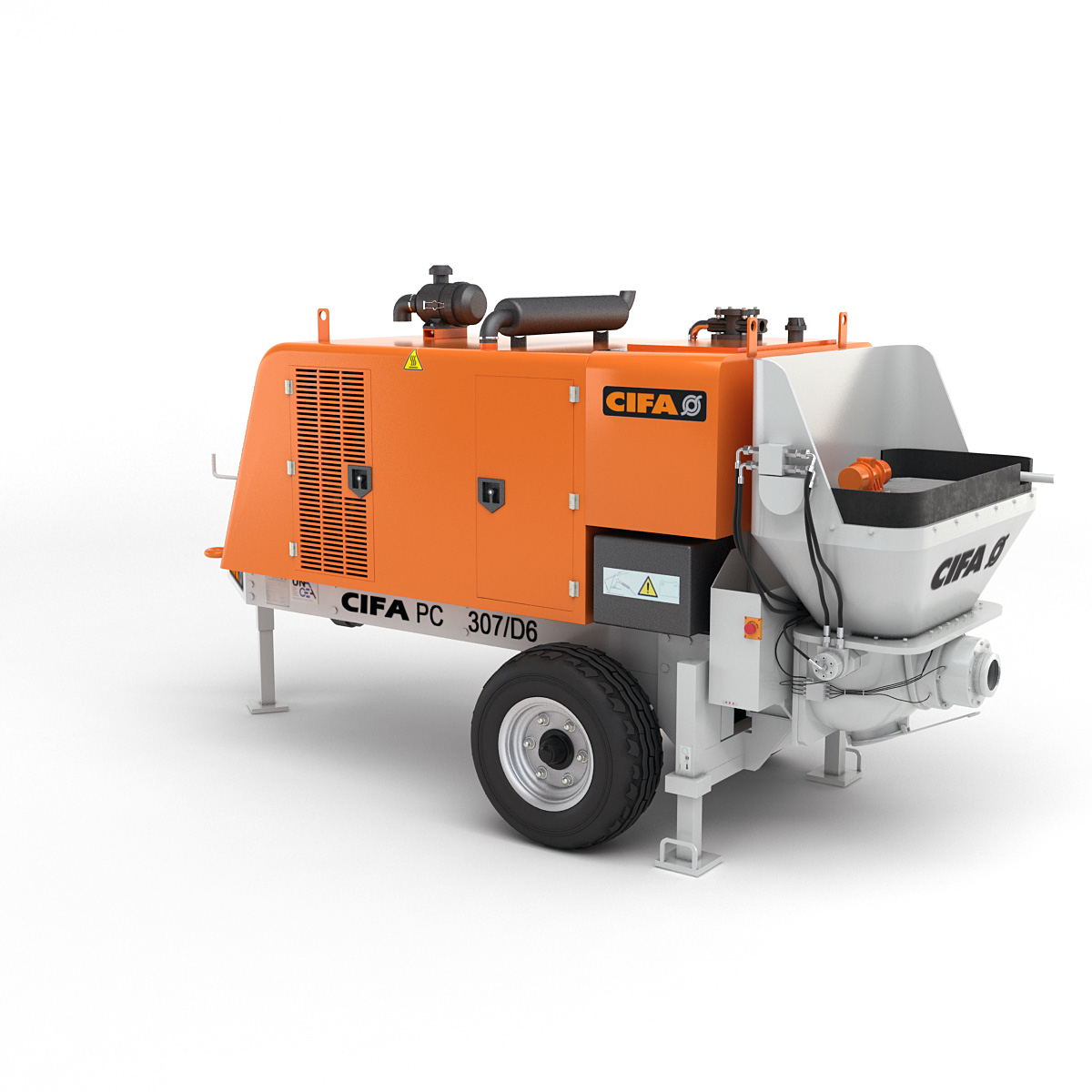 max portable concrete pump cifa