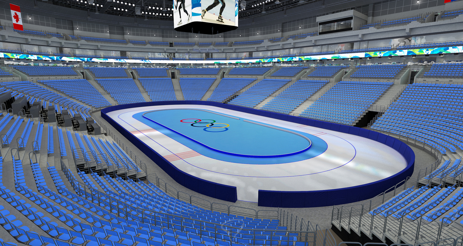 3d max speed skating arena