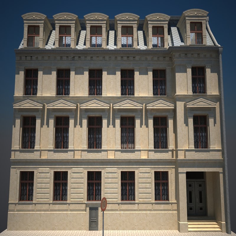 old building hd 04 3d max