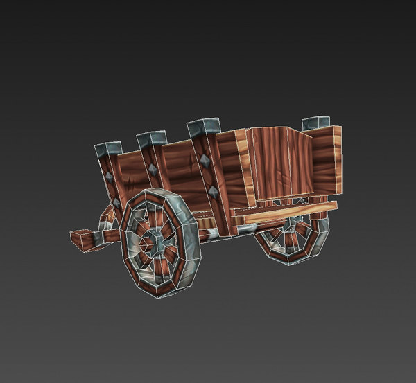 3d model of cart