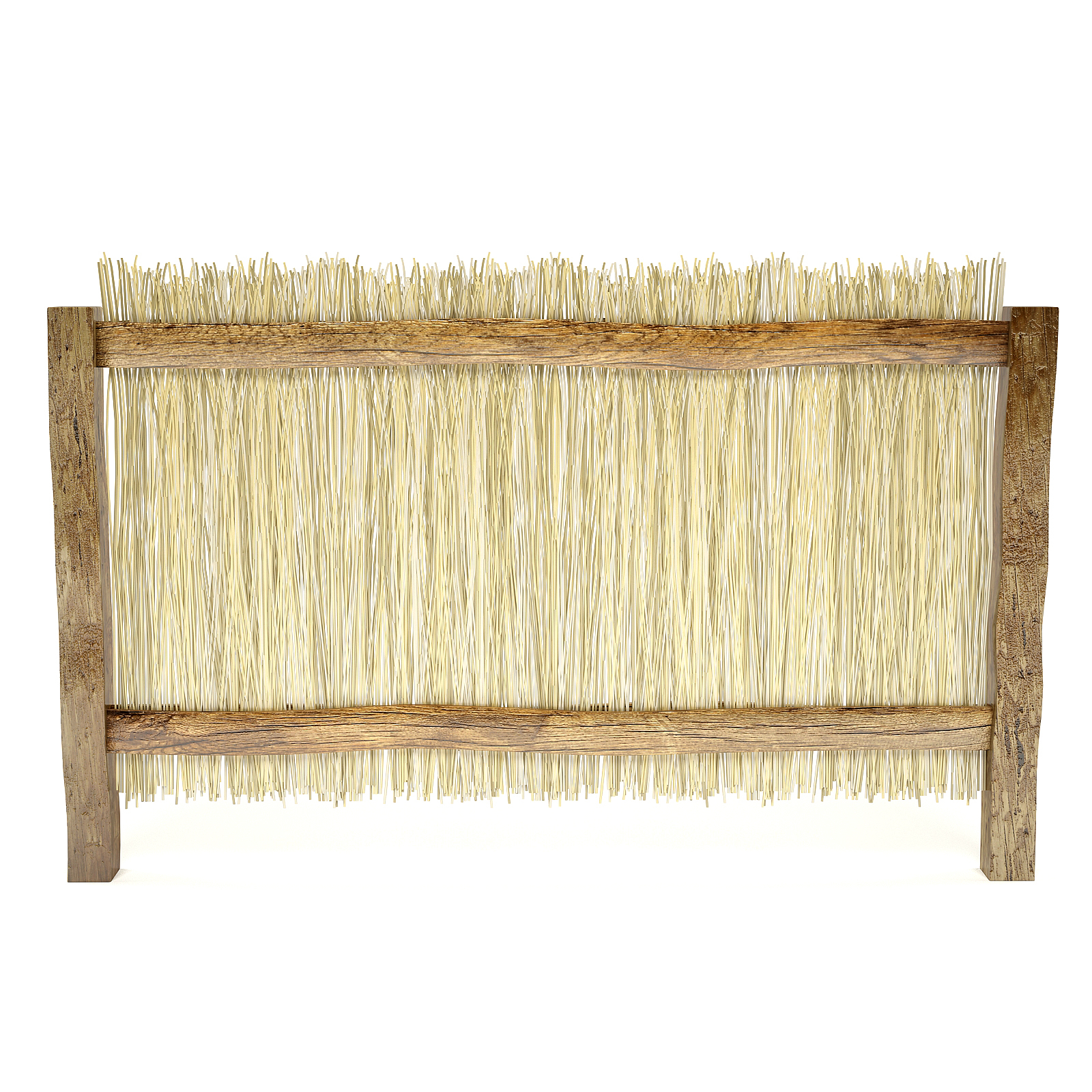 3d model straw fence