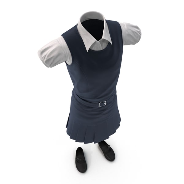 3d model of school uniform