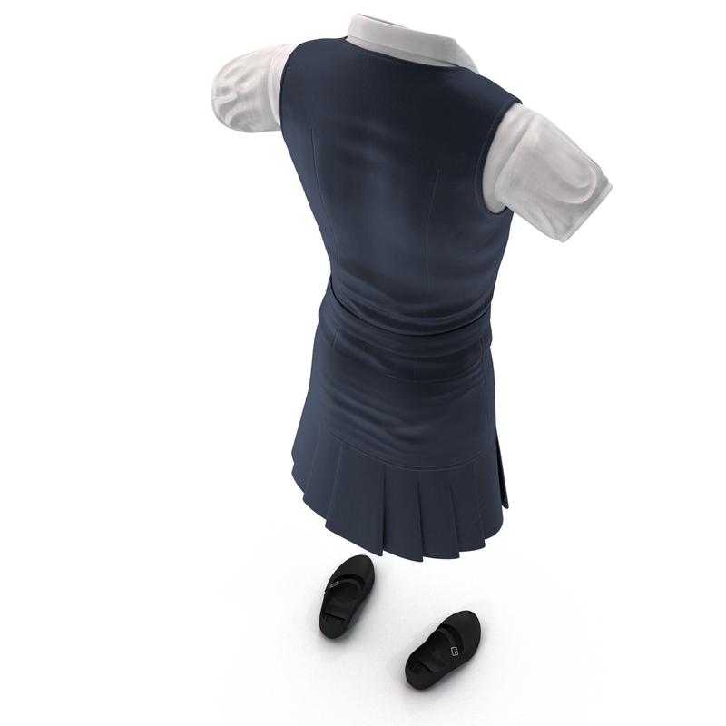 3d model of school uniform