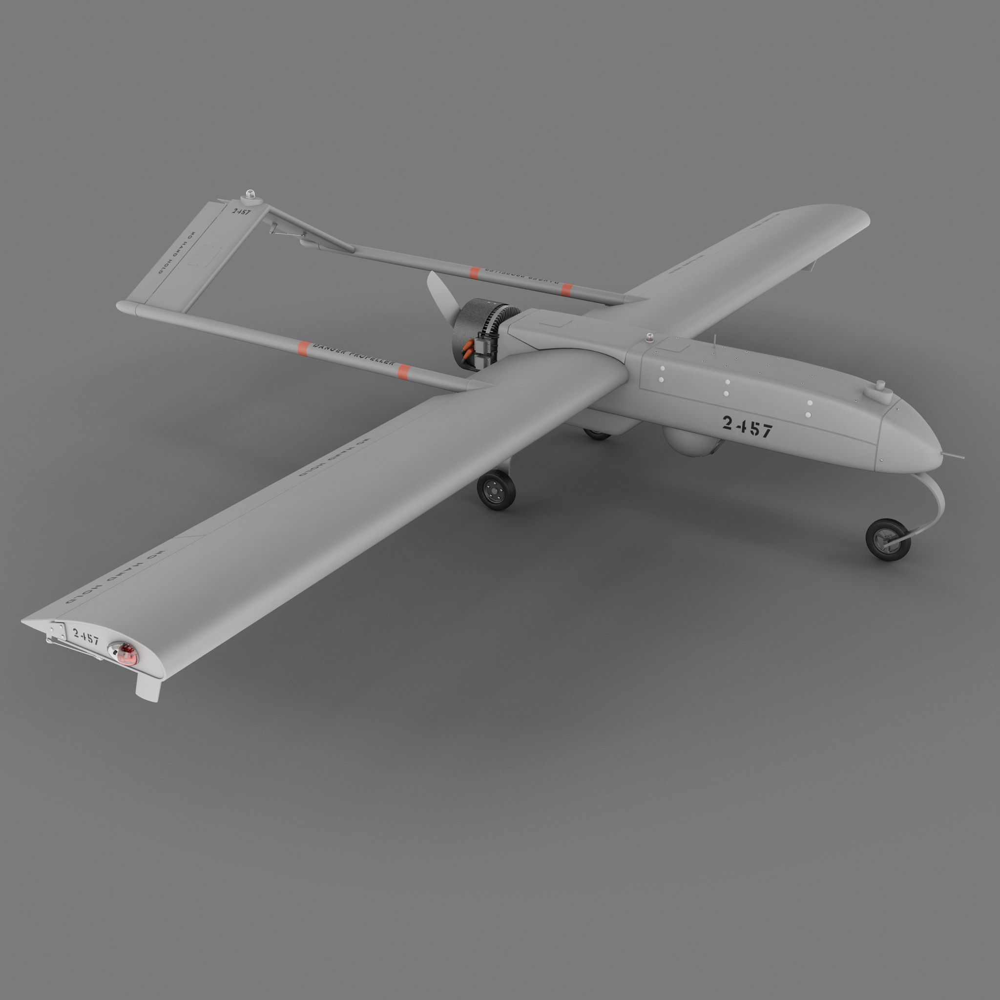 3d model rq-7 shadow unmanned aerial