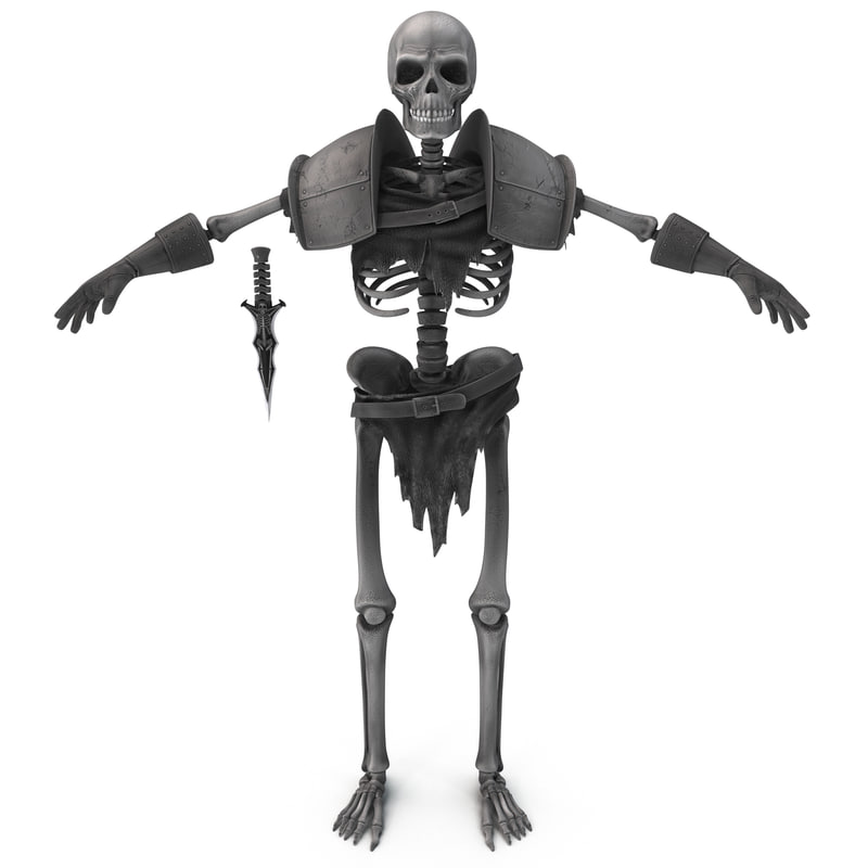 3d skeleton fighter