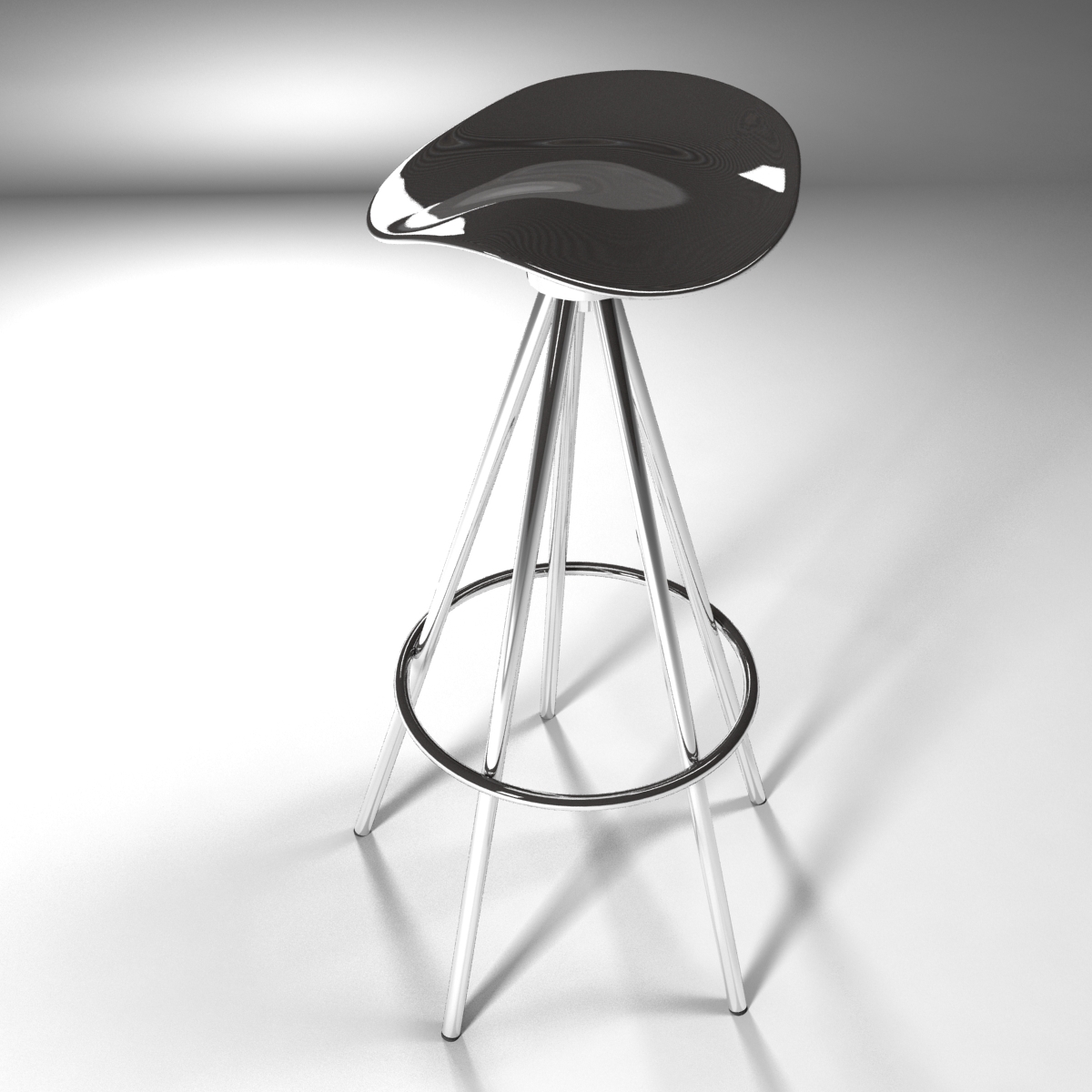 dwr jamaica aluminium barstool 3d max