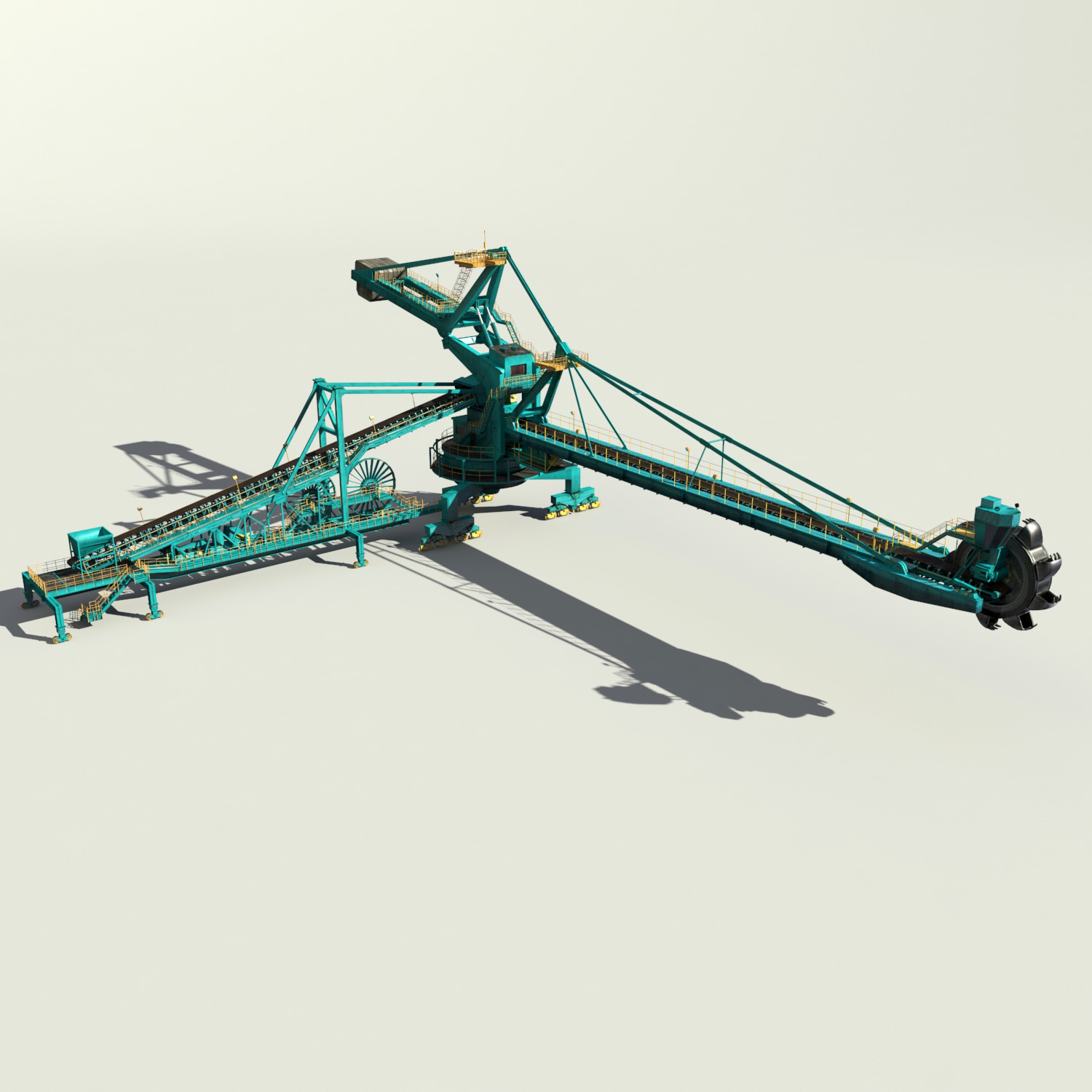 stacker reclaimer 3d max