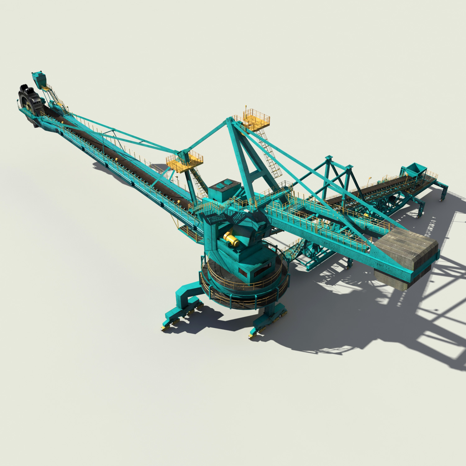 stacker reclaimer 3d max