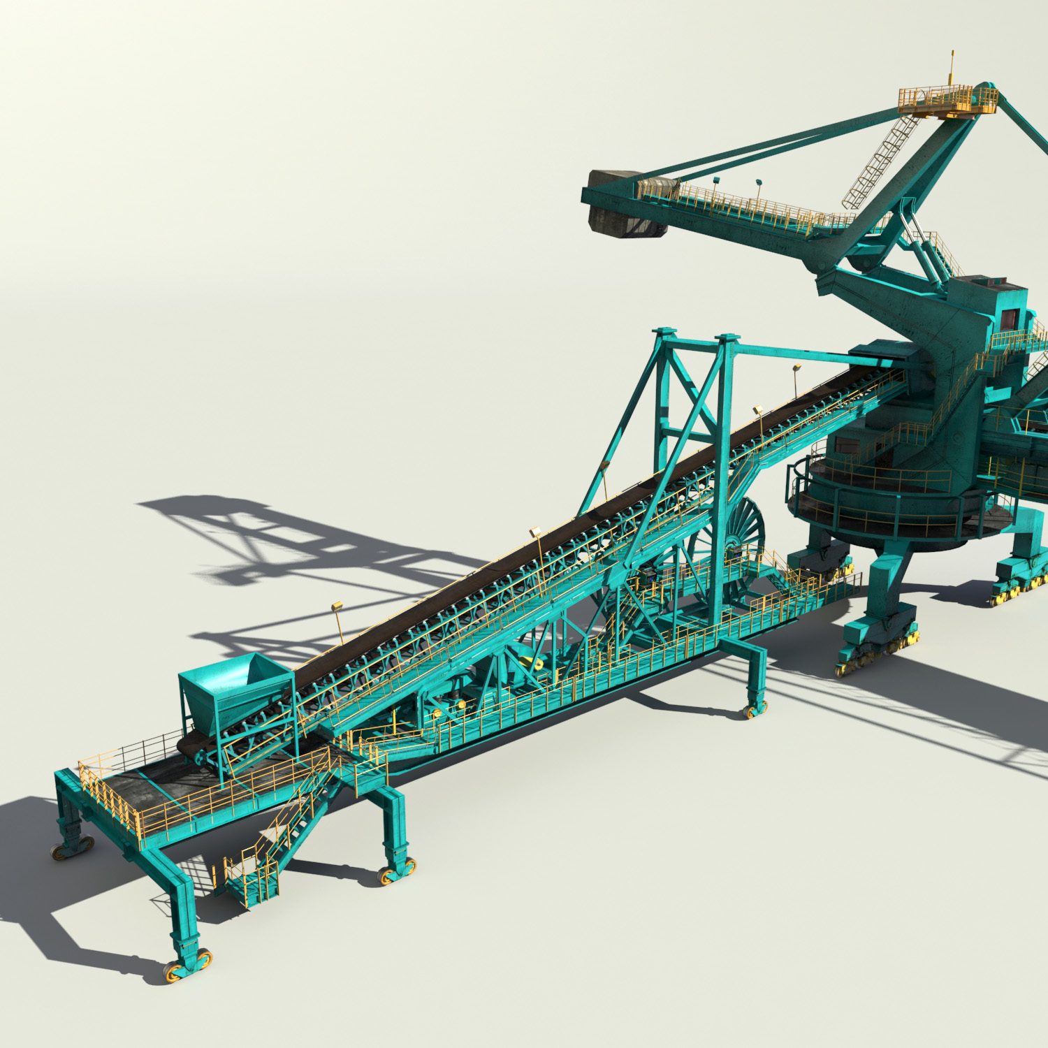 stacker reclaimer 3d max