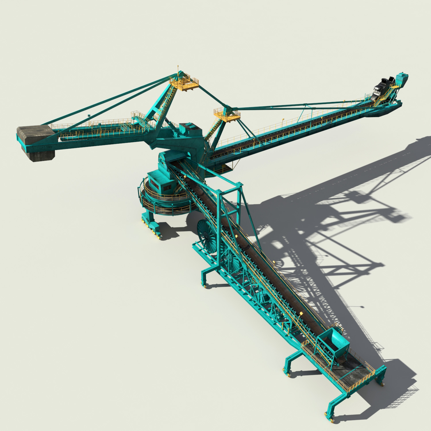 stacker reclaimer 3d max