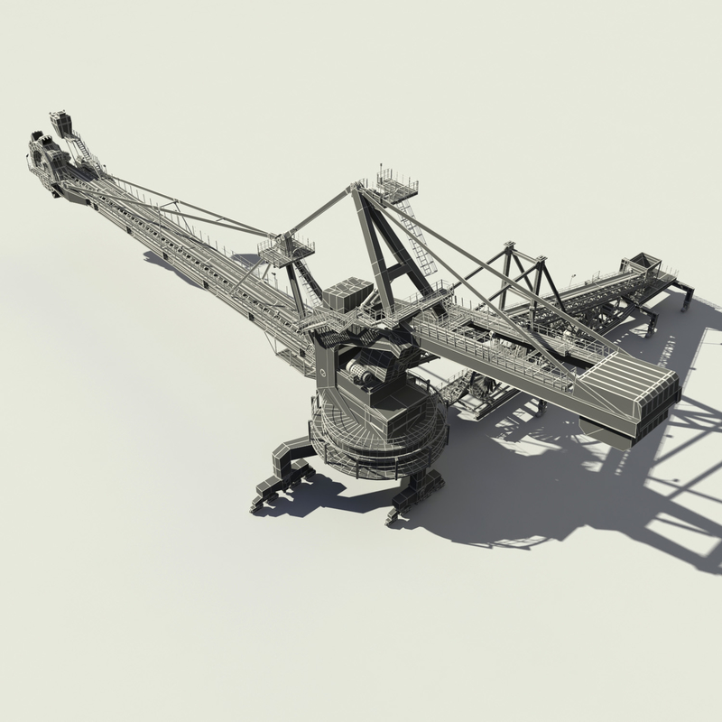 stacker reclaimer 3d max