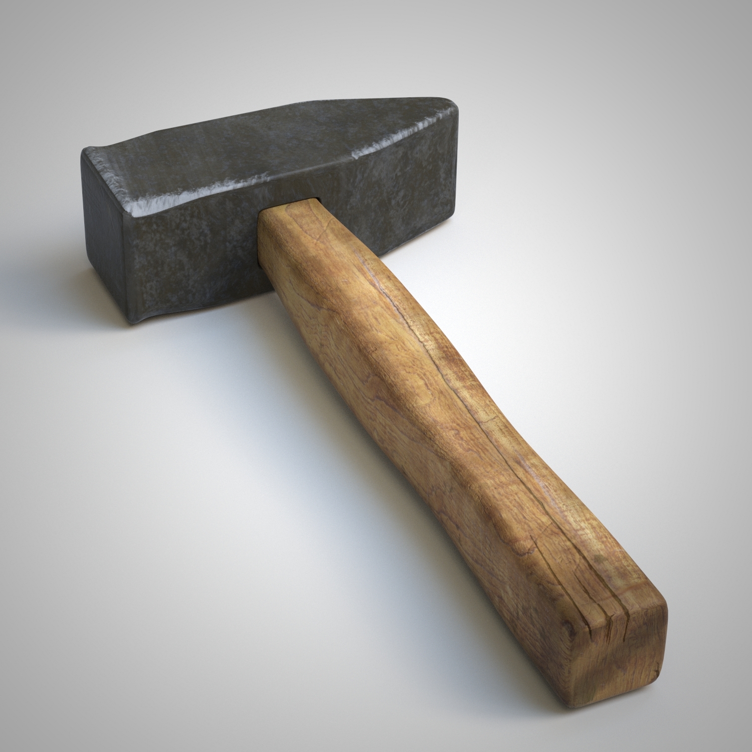 3d model old hammer