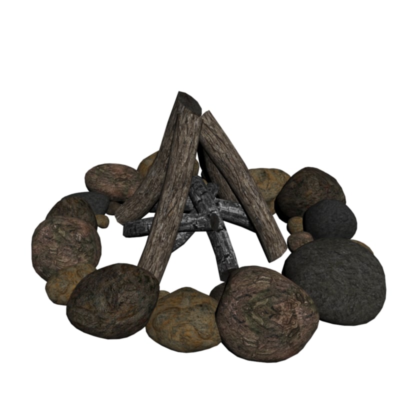 3d campfire model