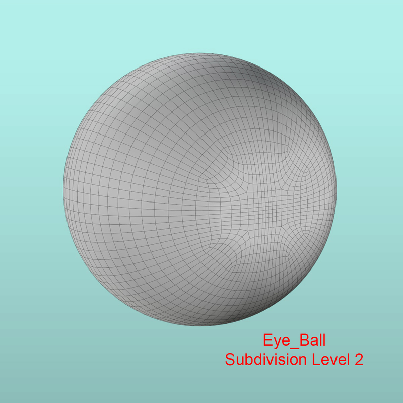 3d model realistic human eye