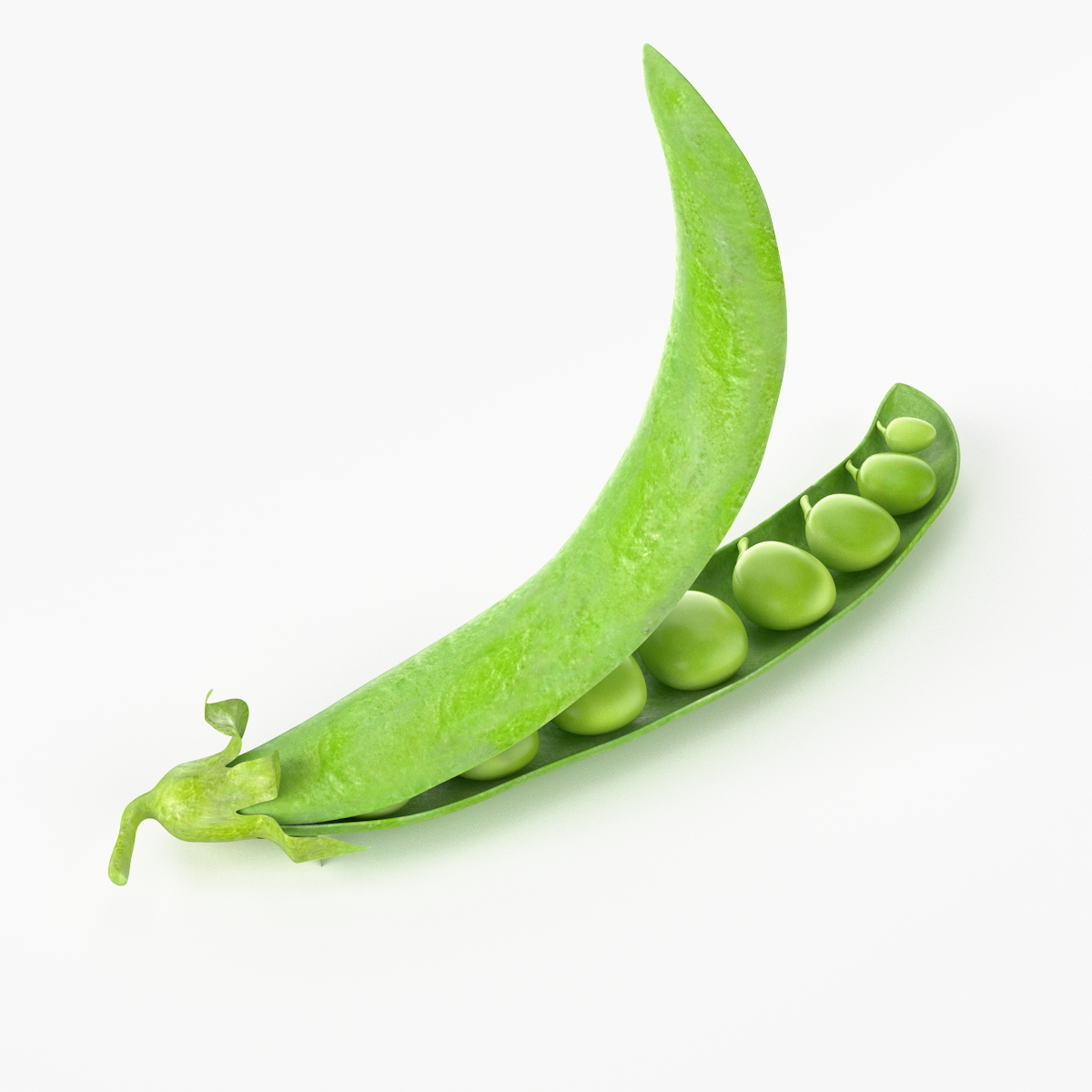 3d realistic peas real vegetables
