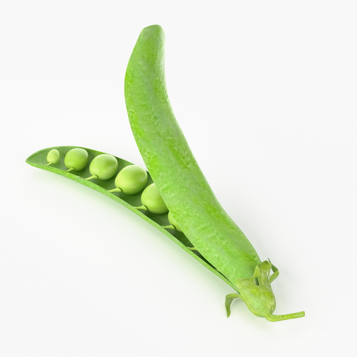 3d realistic peas real vegetables