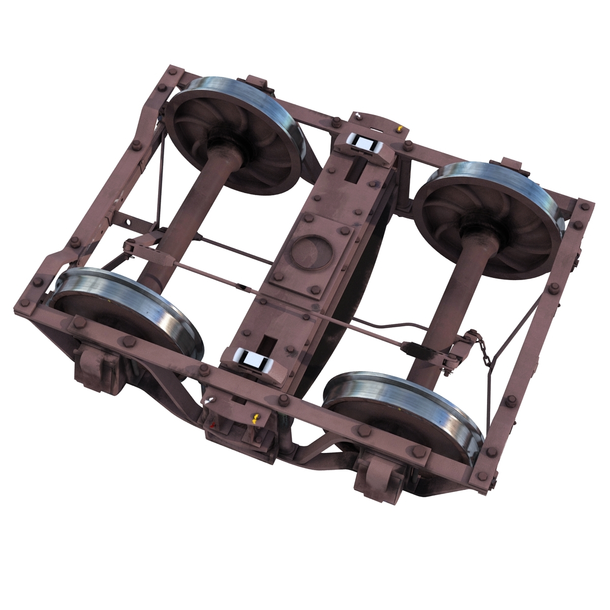 3d model train wheels 4