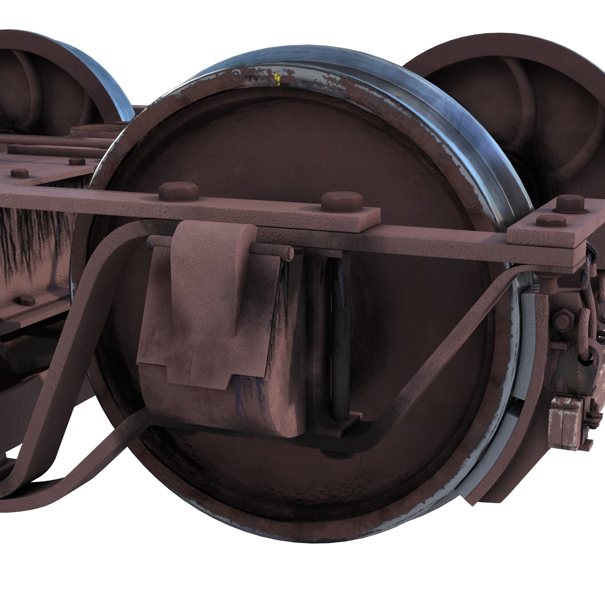 3d model train wheels 4