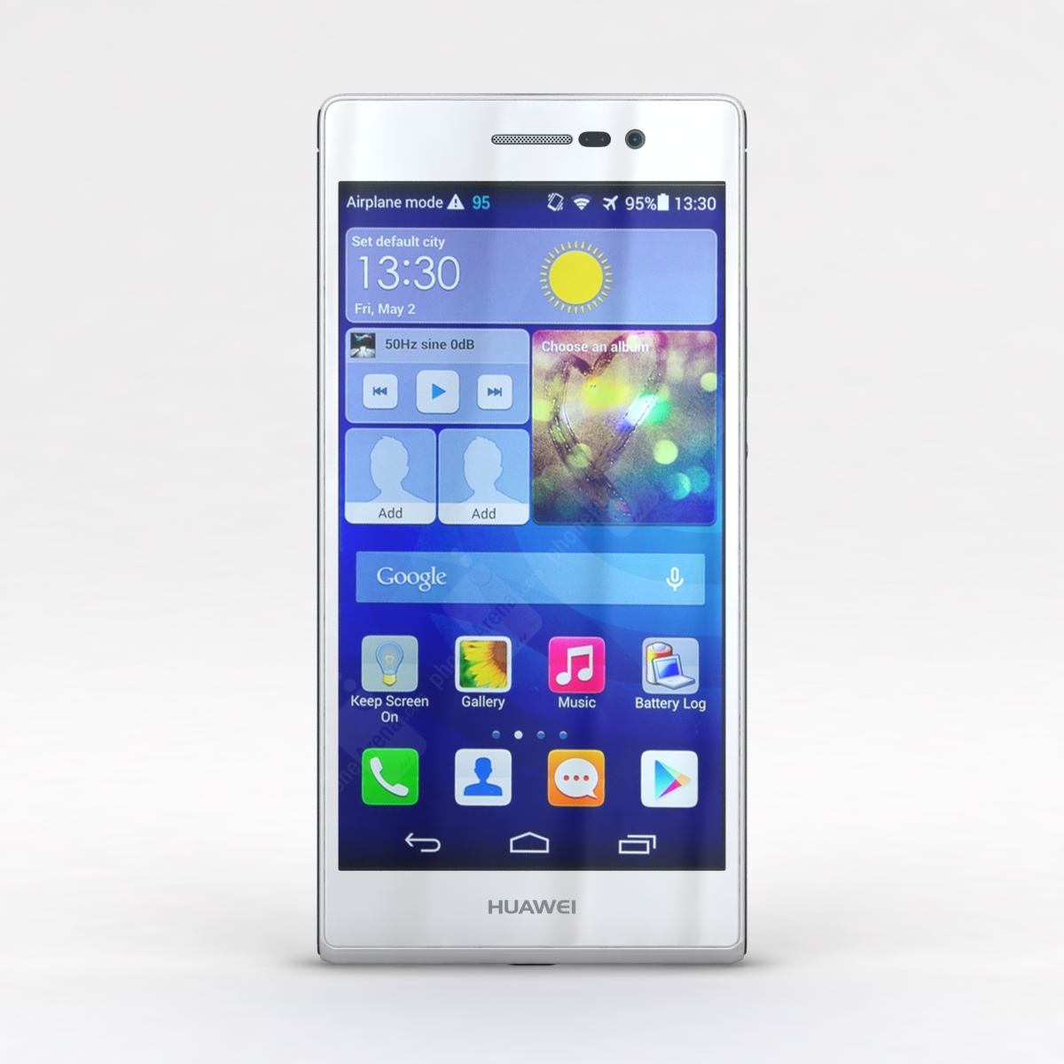 huawei ascend p7 white 3d model
