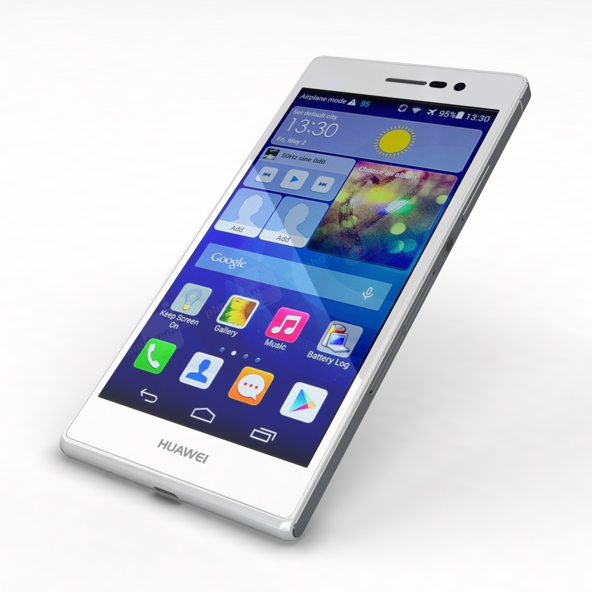 huawei ascend p7 white 3d model