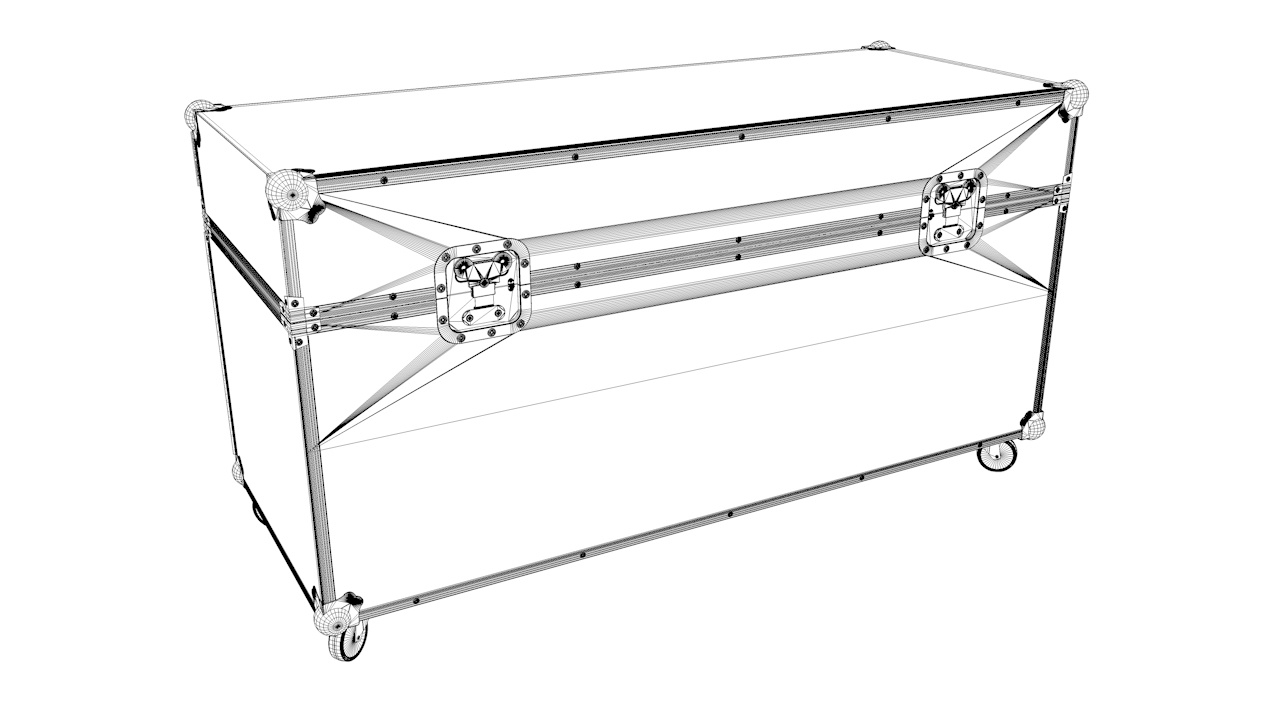 3d flight case model