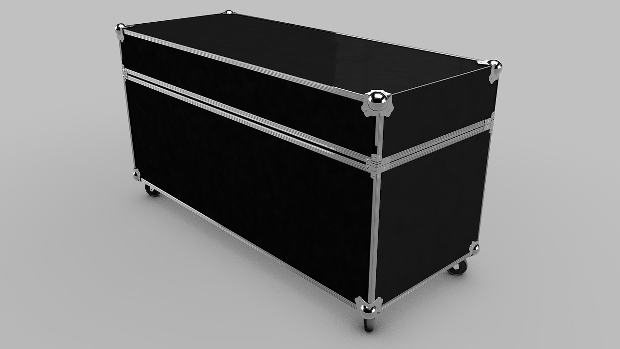 3d flight case model