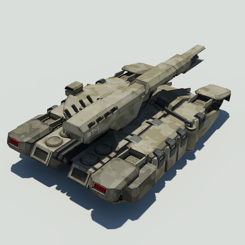 sci fi tank 3d max