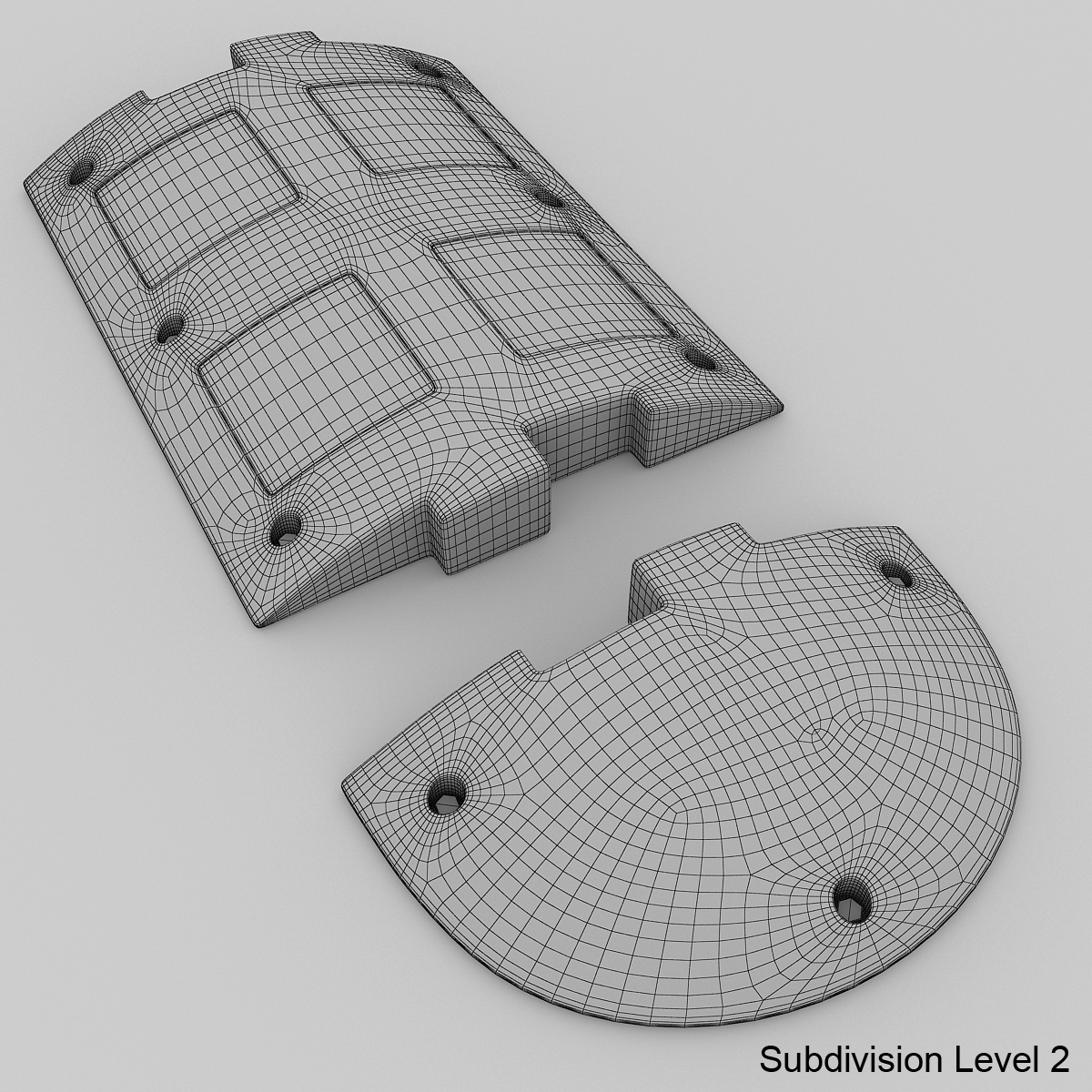 3d speed bump model