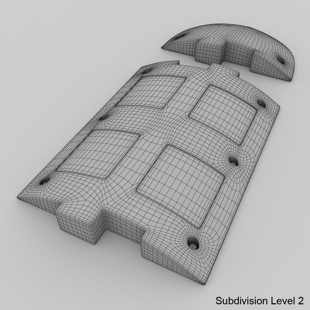 3d speed bump model