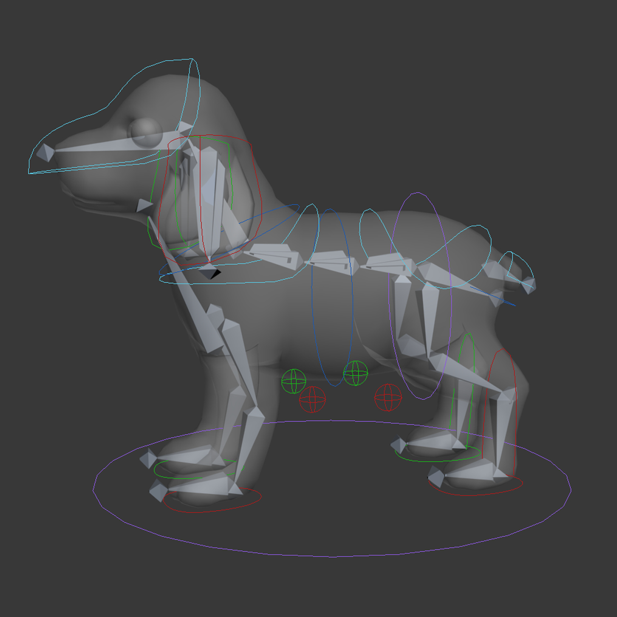 puppy rigged 3d model