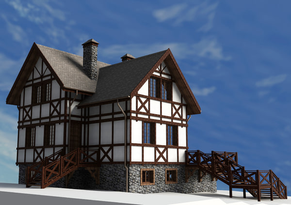 3ds max house