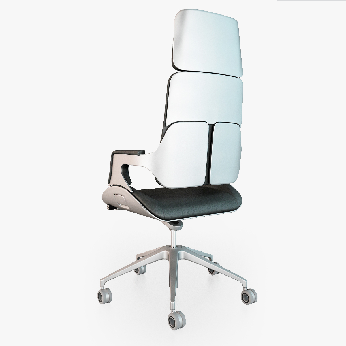 office chairs interstuhl silver 3d model