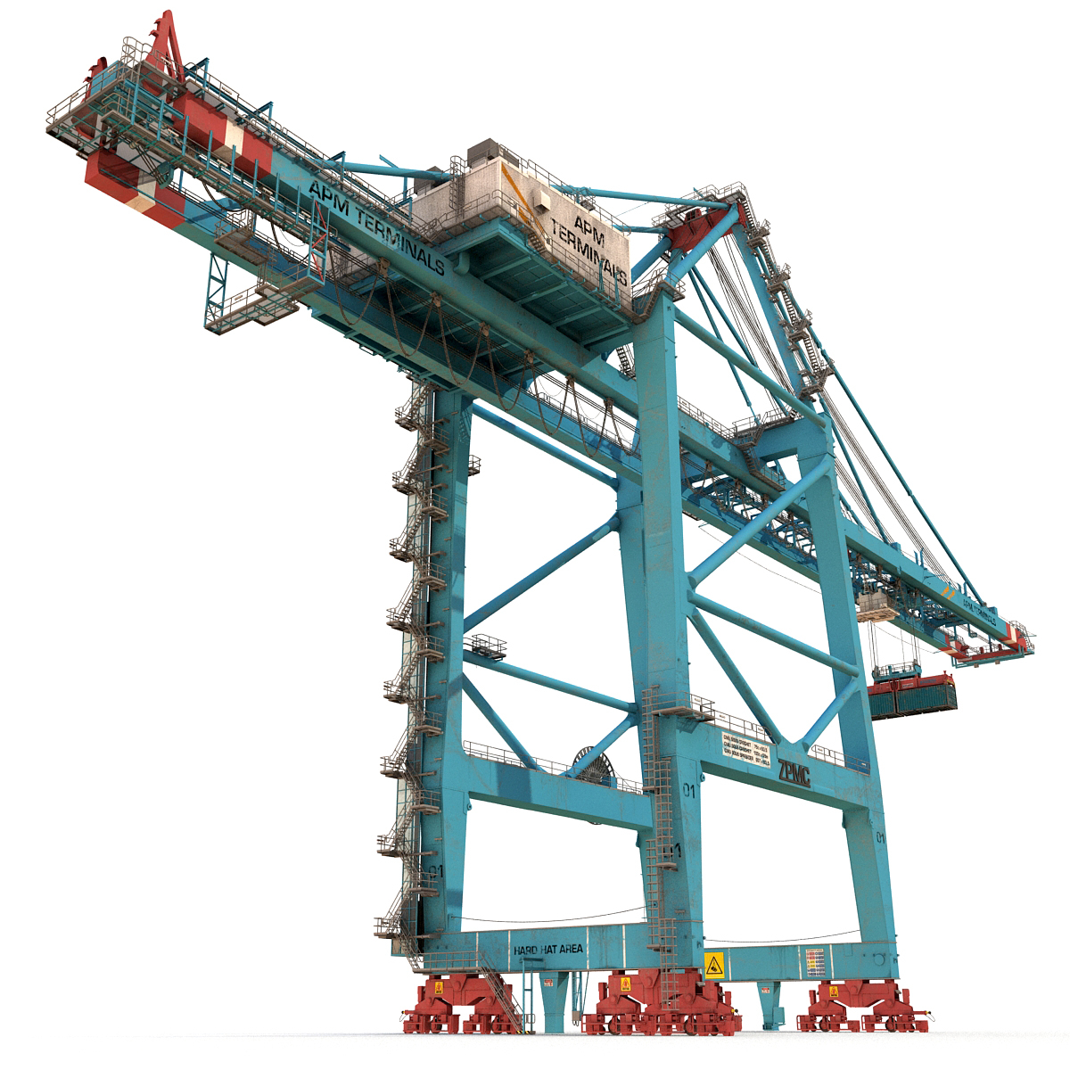 3d harbor crane
