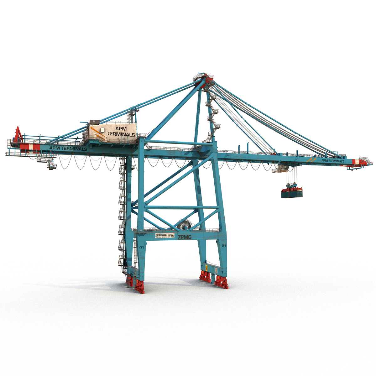 3d harbor crane