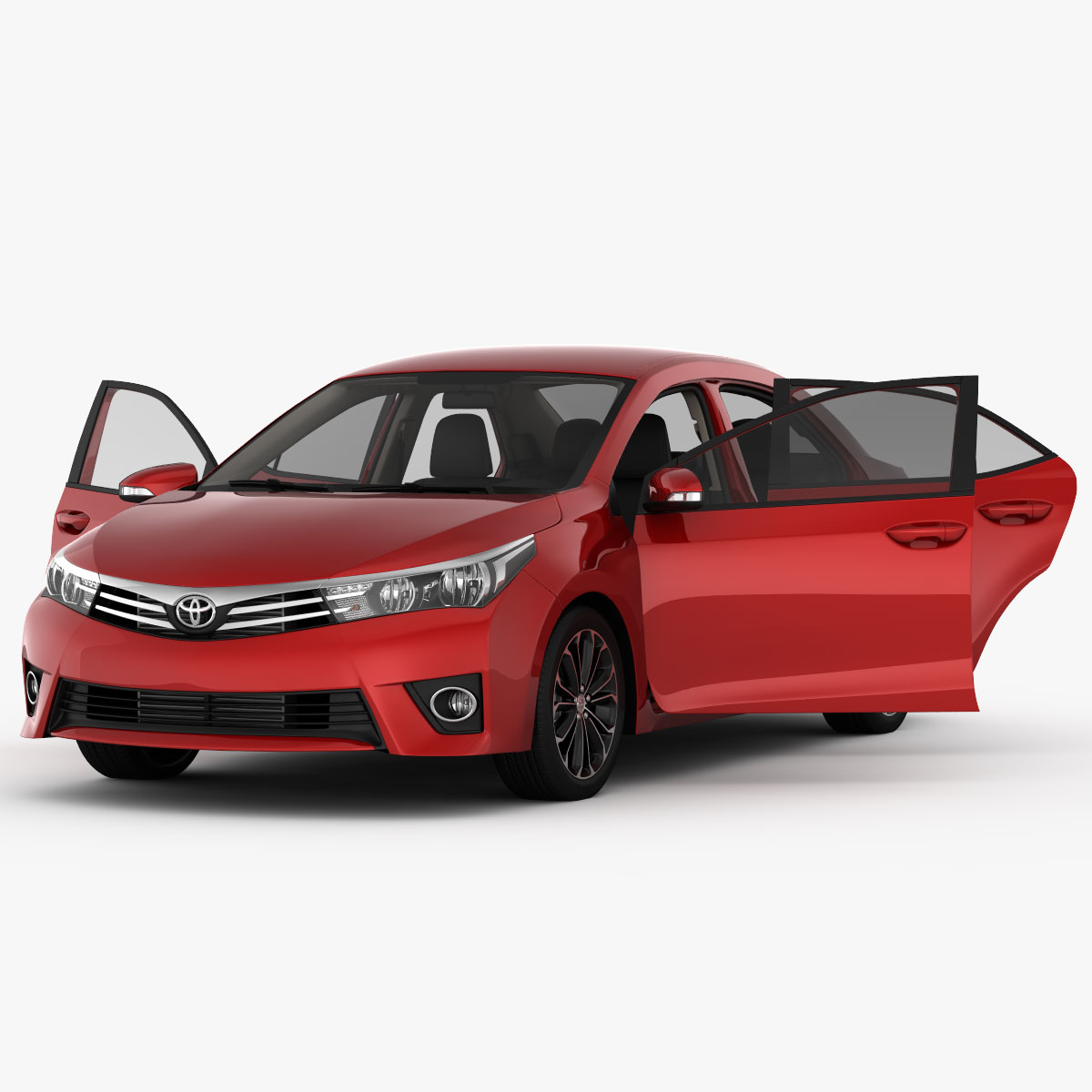 3d max toyota levin sedan