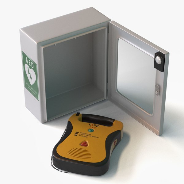 3d model defibrillator defib medical