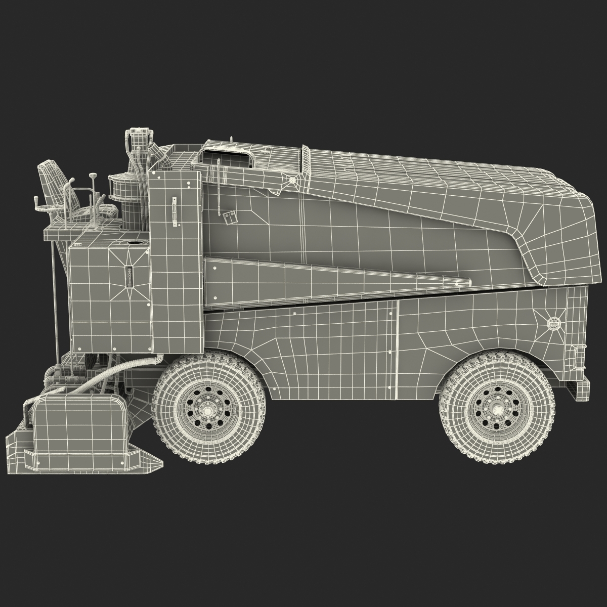 zamboni 552 ice machine 3d model