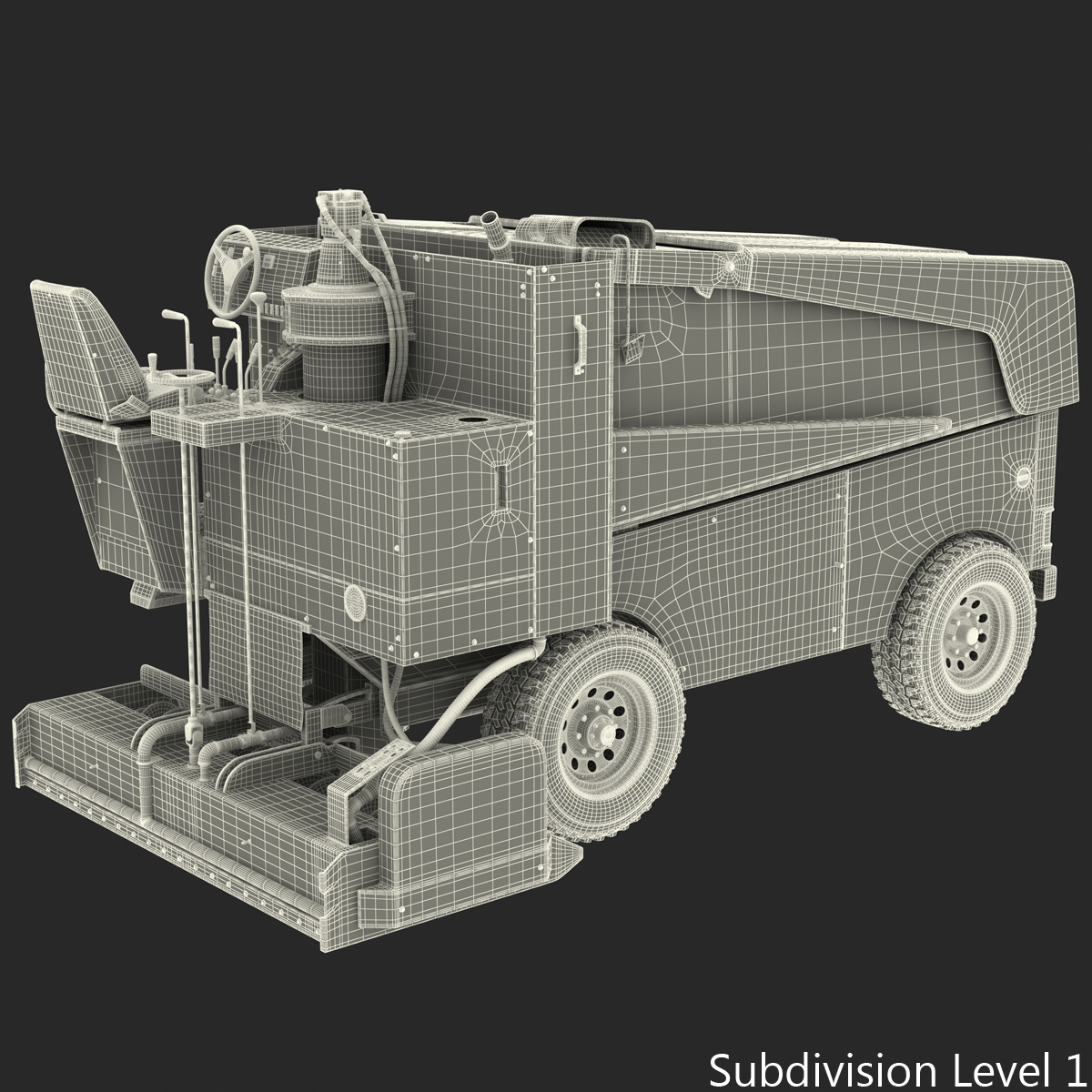 zamboni 552 ice machine 3d model