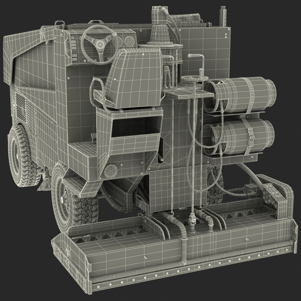 3d zamboni 525 ice machine model